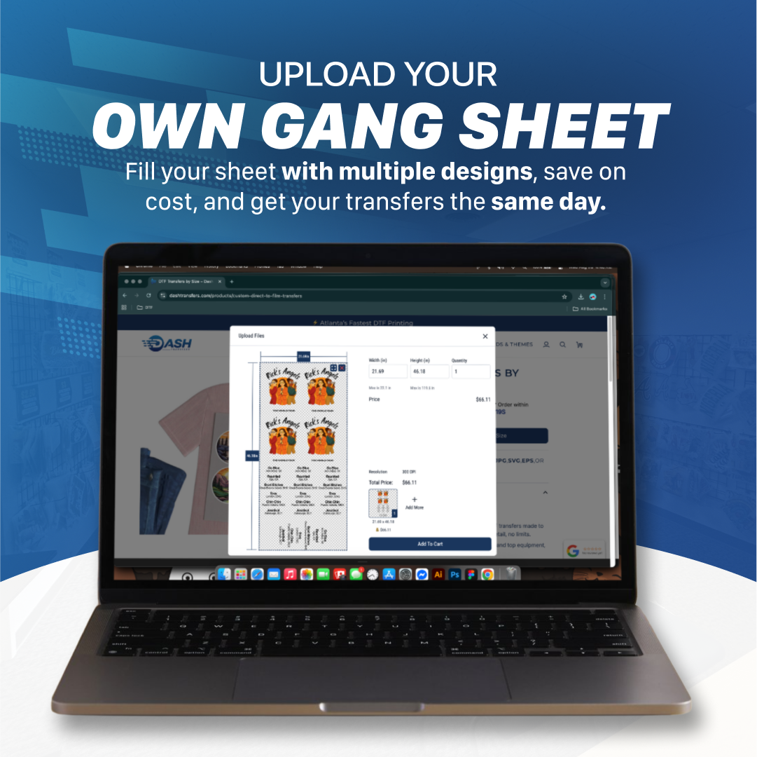 Upload Gang Sheet – Dash Transfers